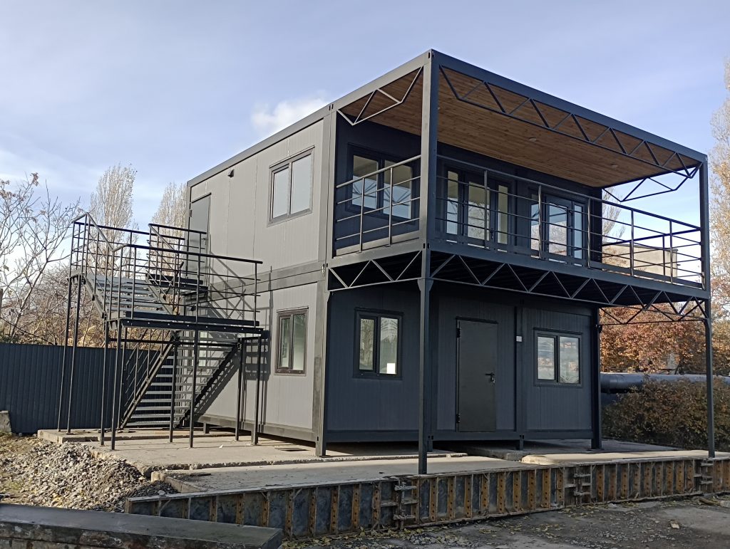 Модульный офис с террасой 87,5 м2 | Modulex